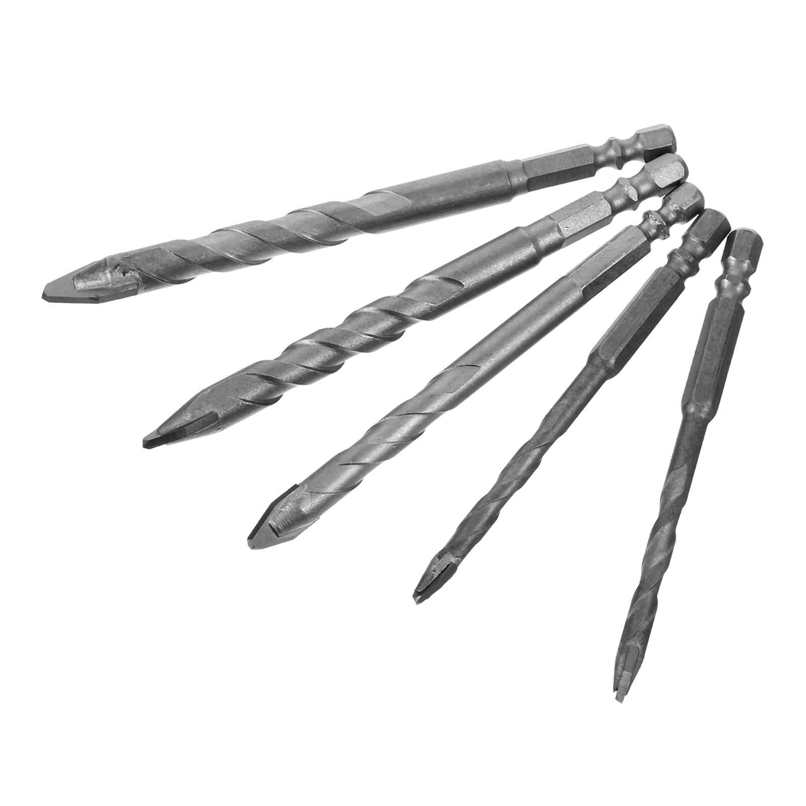 Blue Tungsten Steel Alloy Impact Drill Bit Set for Drilling 5pcs ...