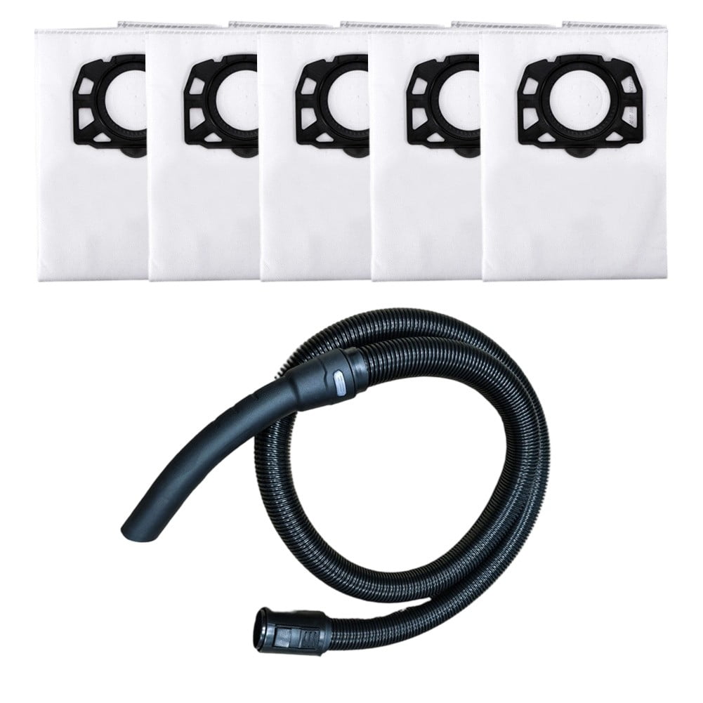 5pcs Dust Bag With 2.5m Extra Long Hose For Karcher NT20 30 WD1 WD2 WD3 ...