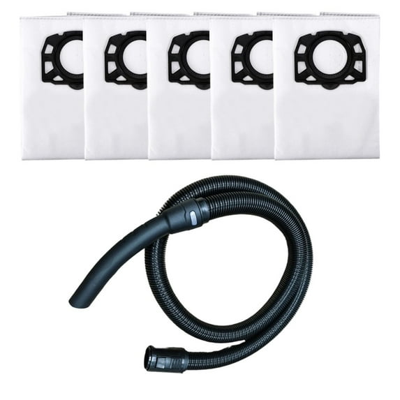 5pcs Dust Bag With 2.5m Extra Long Hose For Karcher NT20 30 WD1 WD2 WD3 ...