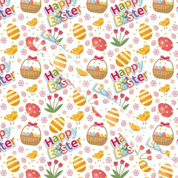 ‌5pcs Easter Gift Wrapping Paper Packaging Easter Theme Design for ...