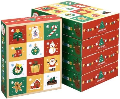 5pcs Empty 12 Days Advent Calendars to Fill, Advent Calendar Boxes ...