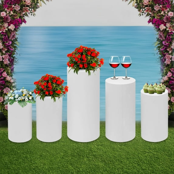 5pcs Event Cake Display Cylinder, Wedding Cake Stand Set, Round ...
