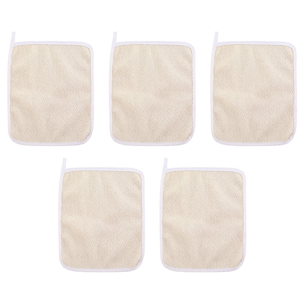 5pcs Exfoliating Wash Cloths for Body Scrub Face Clean Bath Towels ...