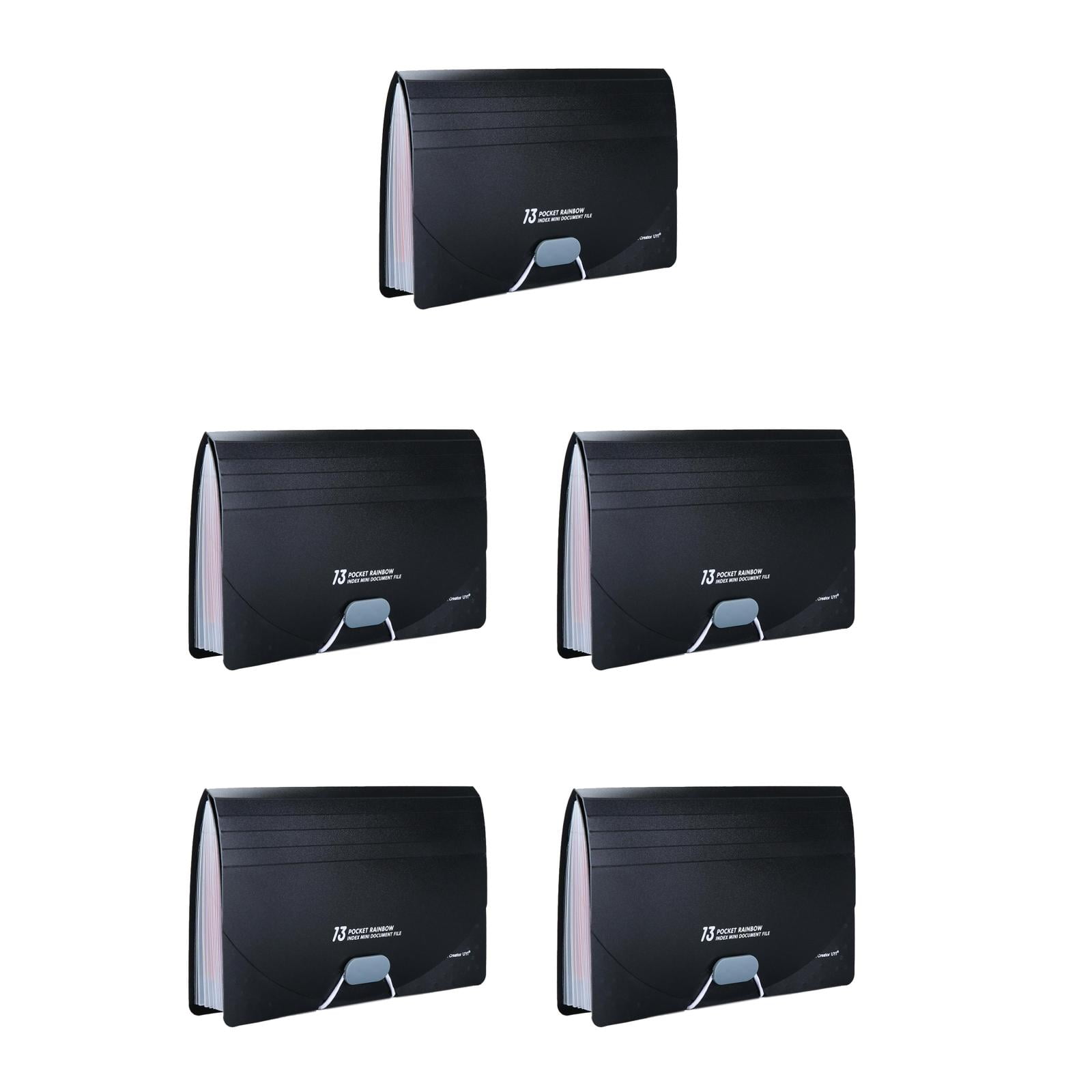 5pcs Expanding File Coupon Accordion File Folder Organizer Binder ...