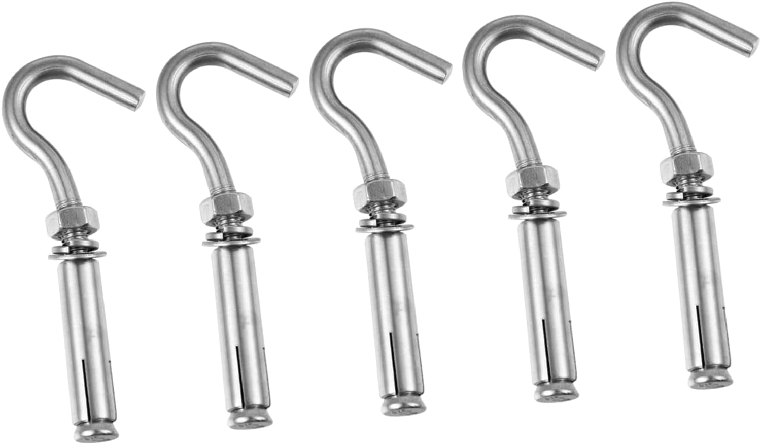 5pcs Expansion Hook Threaded Hook Bolt Metal s Hooks Hook Screws ...