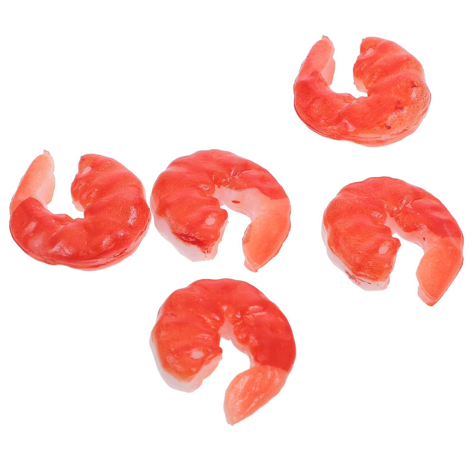 5pcs Fake Shrimp Models and Lifelike Plastic Shrimp Simulated Food ...
