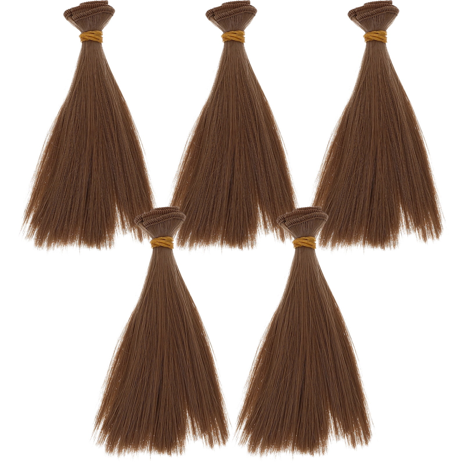 5pcs Fashion Doll Wigs Beautiful Straight Hair Wigs Doll Hair Wigs ...