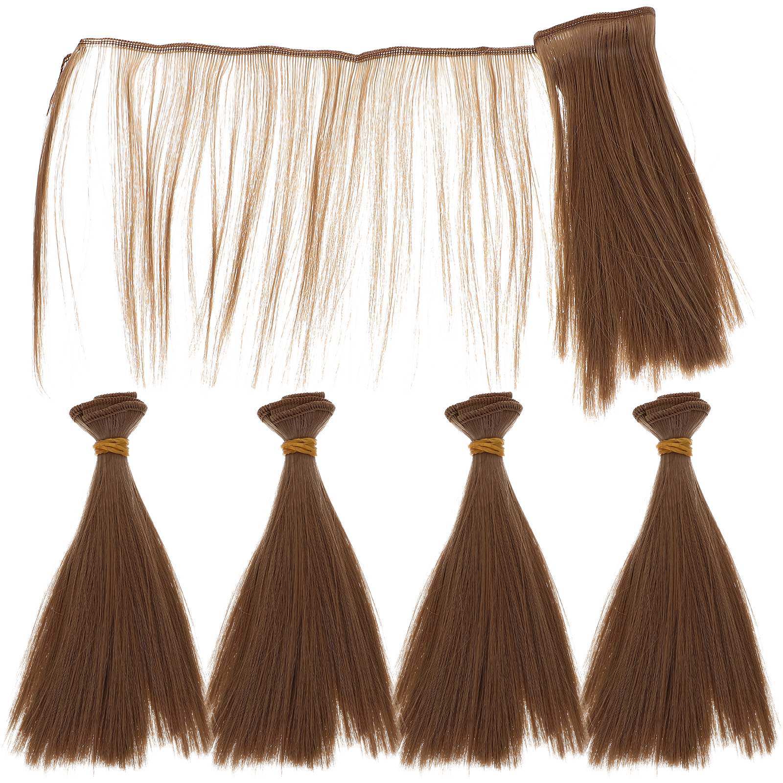 5pcs Fashion Doll Wigs Beautiful Straight Hair Wigs Doll Hair Wigs ...