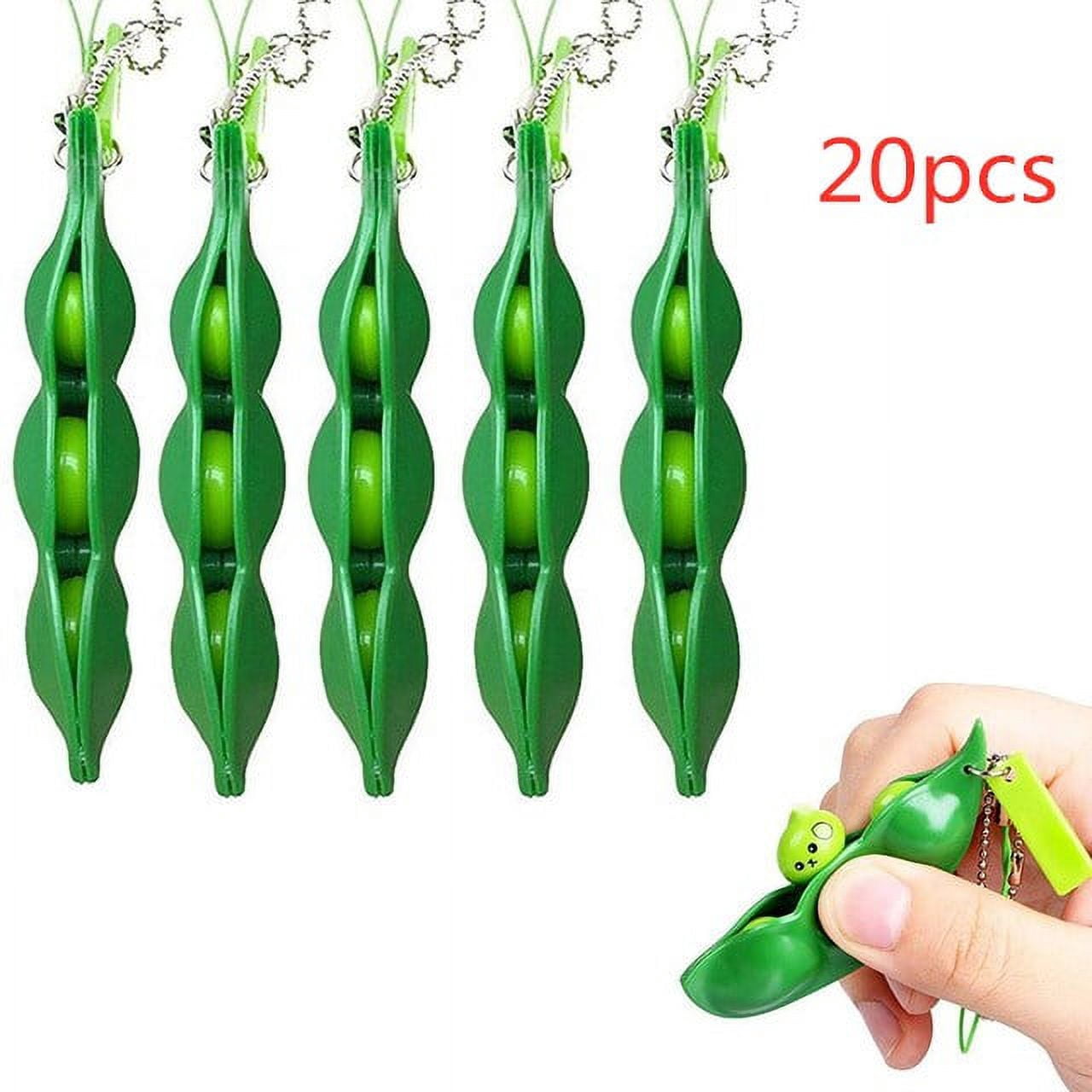 5pcs Fidget Toys Pack Portachiavi Decompression Edamame Toys Squishy ...
