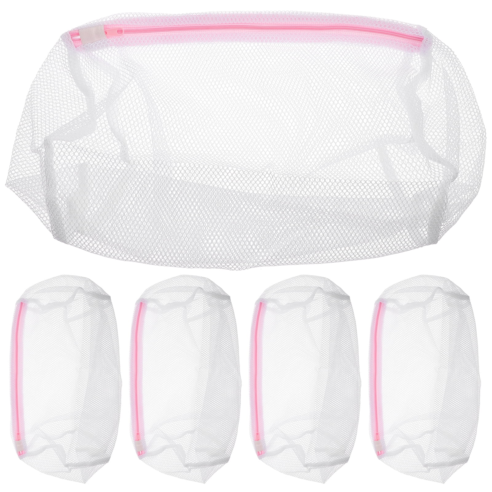 5pcs Fine Mesh Laundry Bag Cylinder Shaped Laundry Washing Bag ...
