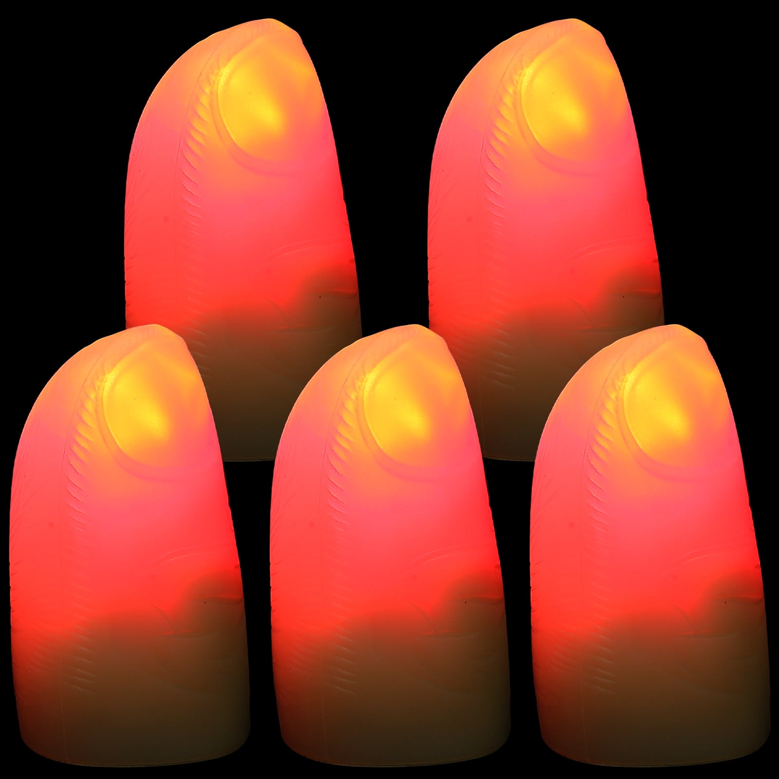 5pcs Finger Lights LED Finger Lights Thumb Party Trick Prank Props ...