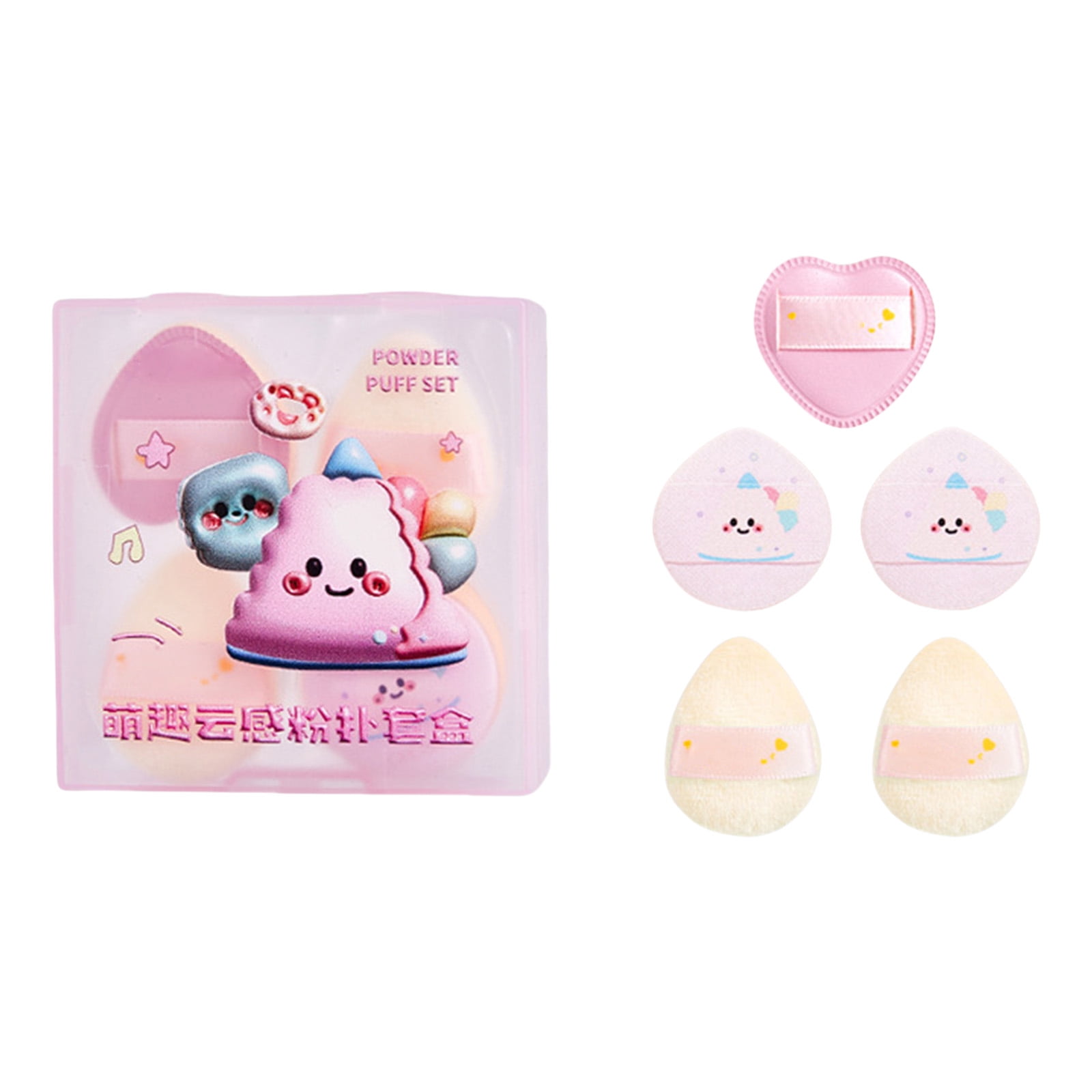 5pcs Finger Powder Puff Sponges For Stylish Face Makeup Easy ...