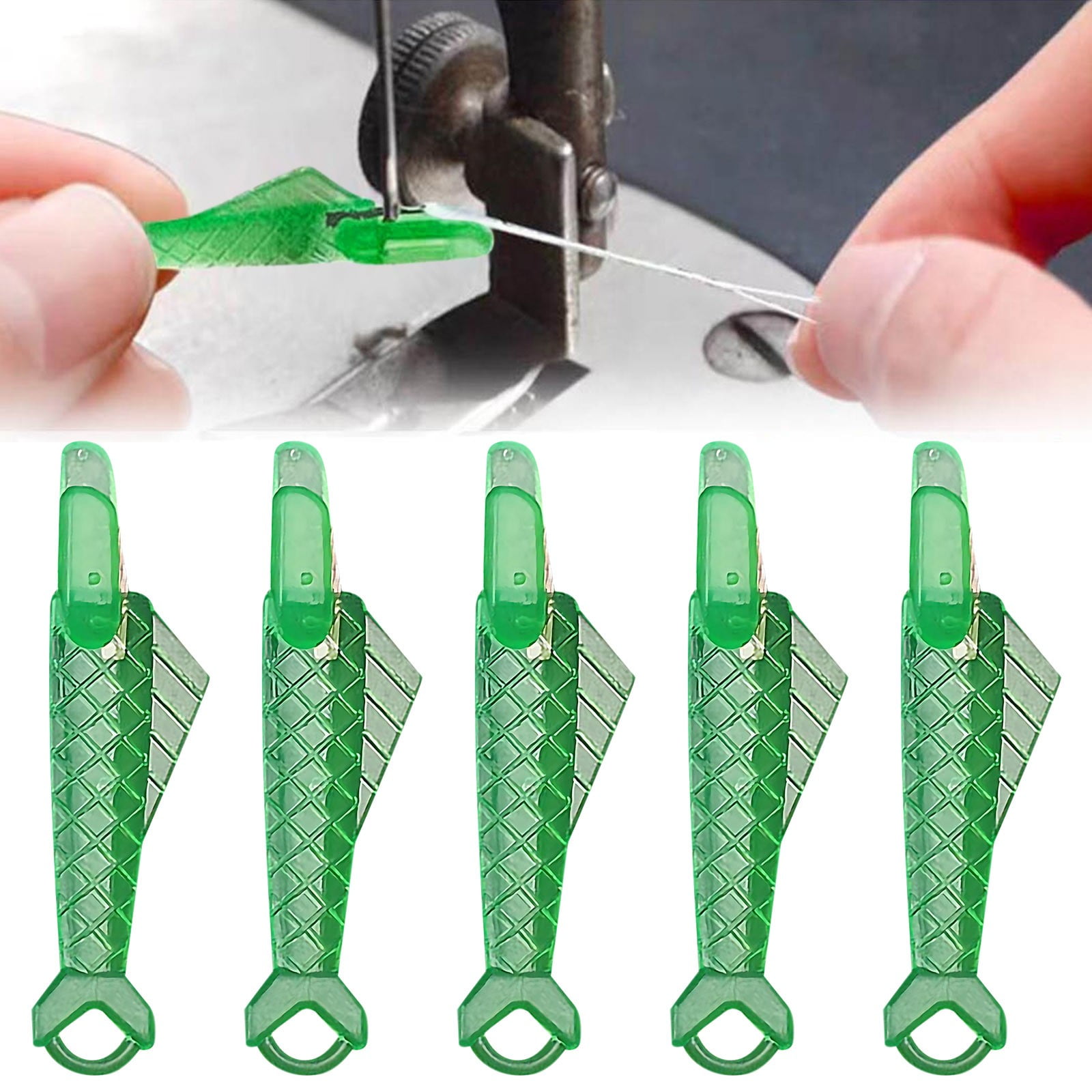 5pcs Fish Mouth Sewing Machine Needle Threader, 2024 New Automatic ...