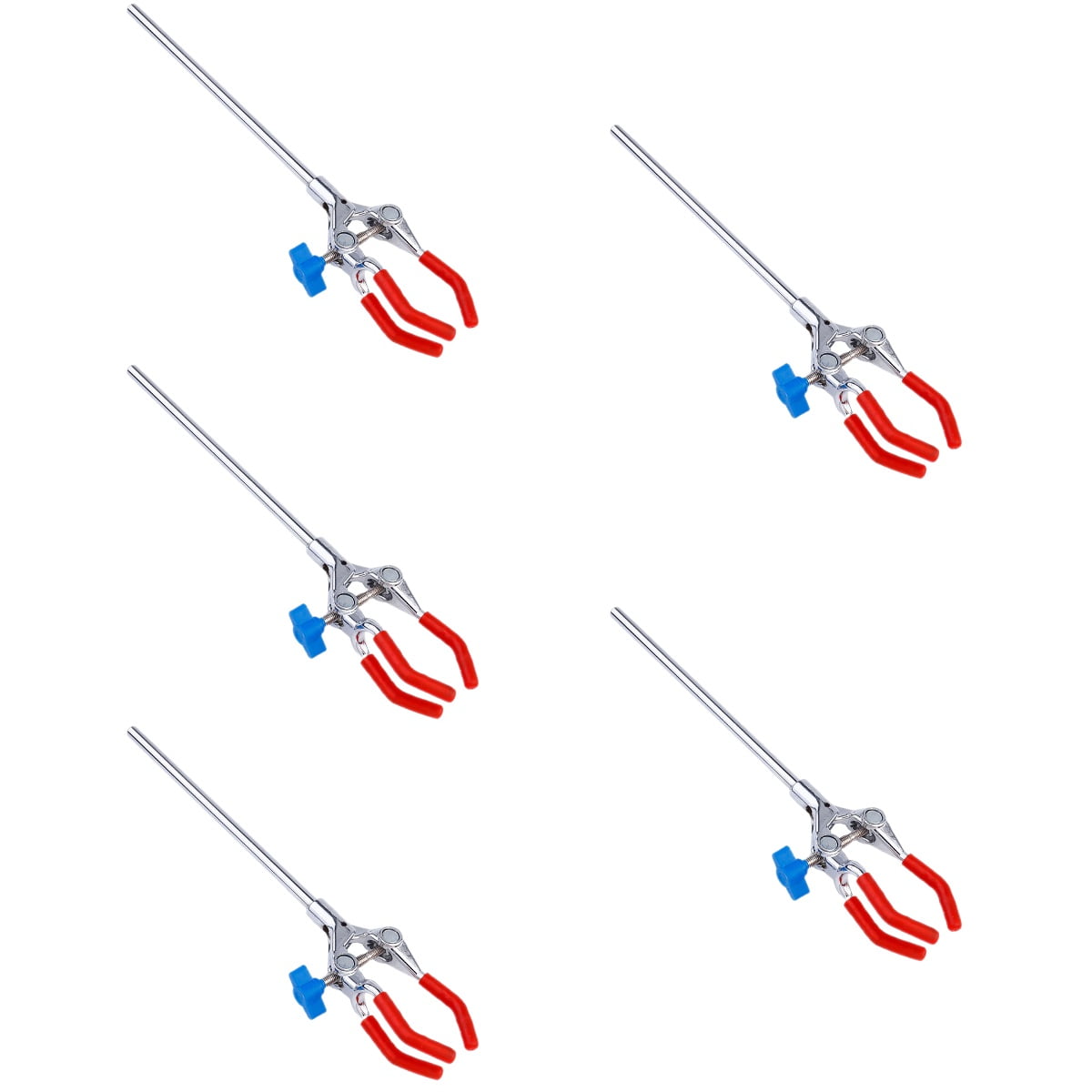 5pcs Flask Clamp 3 Prong Large Grip Laboratory Clamp Adjustable ...