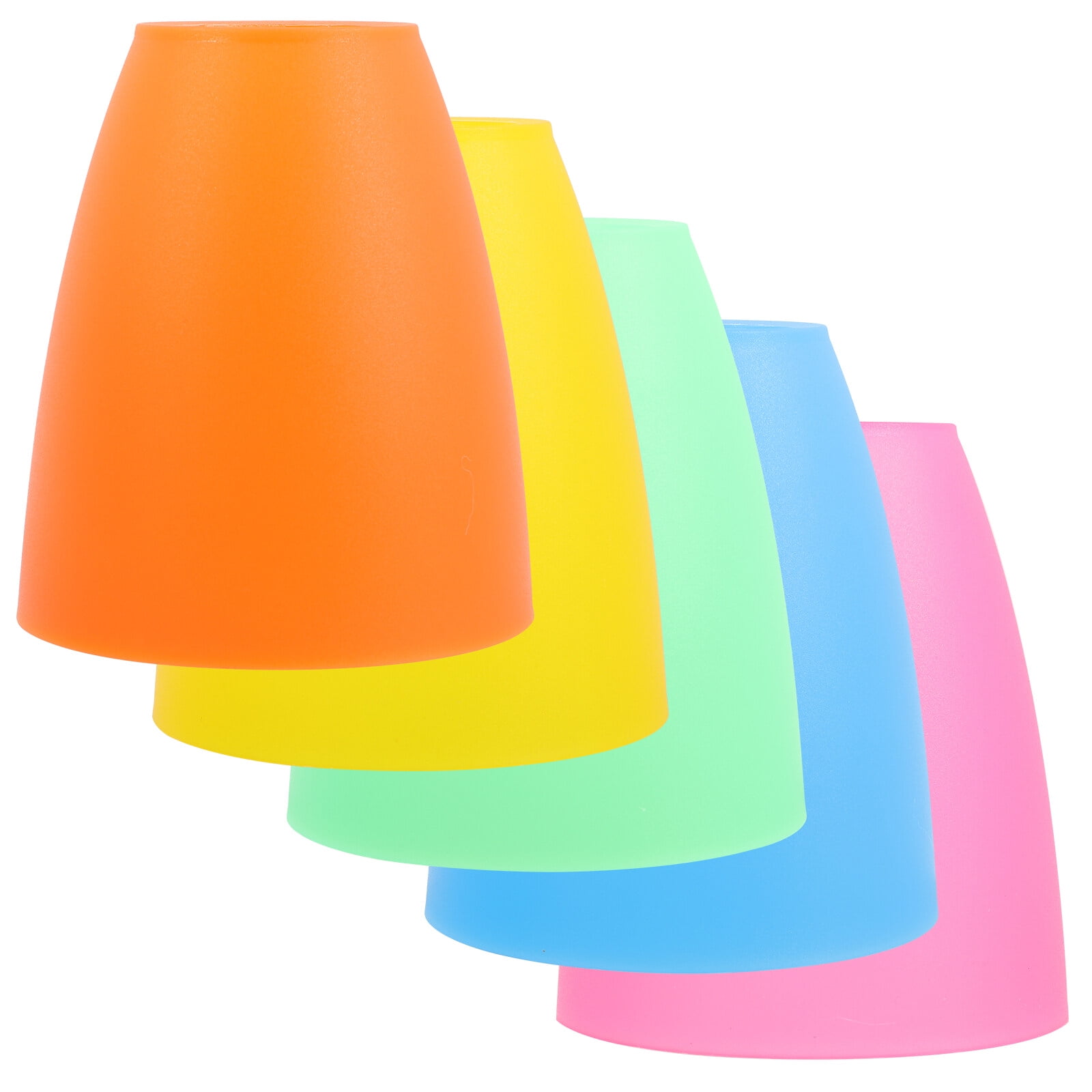 5pcs Flat Head Lamp Shade Plastic Lampshade Table Lamp Hanging Lamp ...