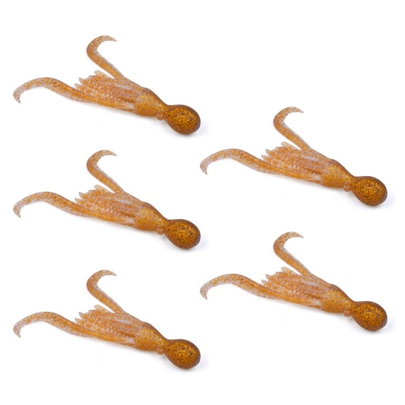 5pcs Floating Fishing Lures Squid Jig Soft Baits Silicone Artificial ...