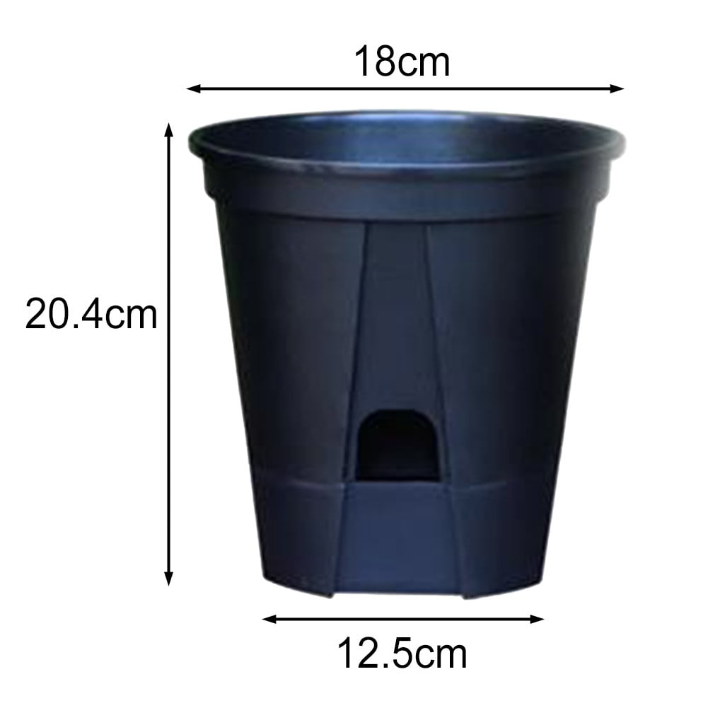 5pcs Flower pot with drainage function for indoor and outdoor (balck ...