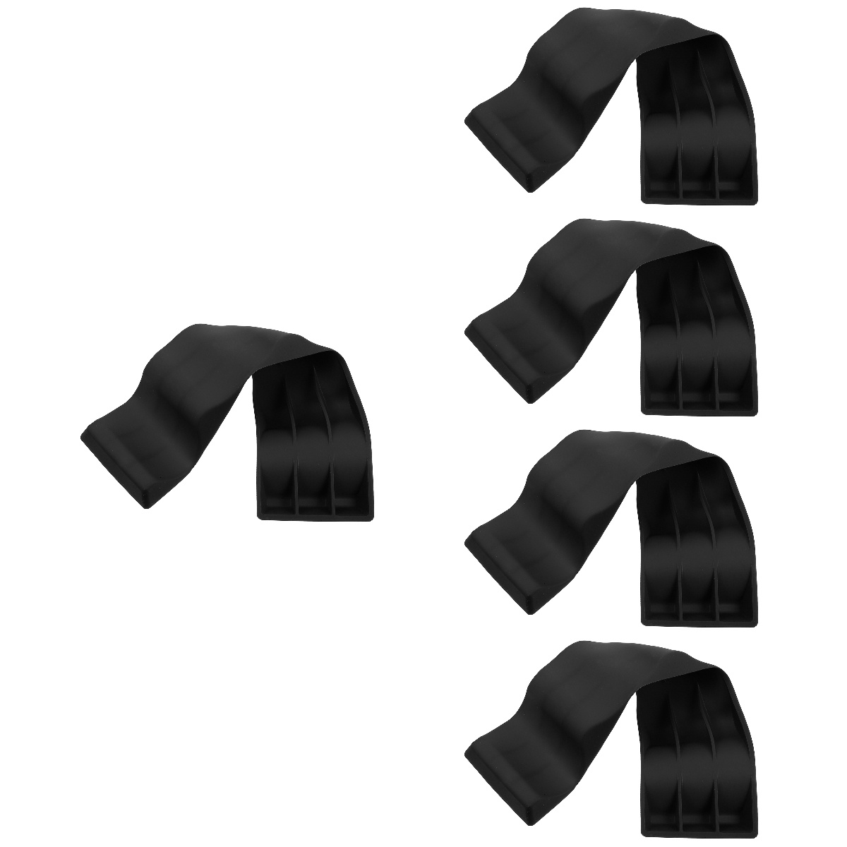 5pcs Foldable Silicone Stacker Set Beer Can Rack Bottle Holders Bottle ...