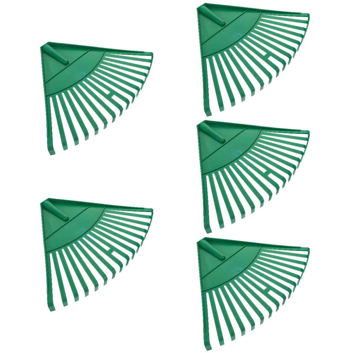 5pcs Garden Pine Needle Rake Portable Plastic Lawn Rake Garden Shrub ...