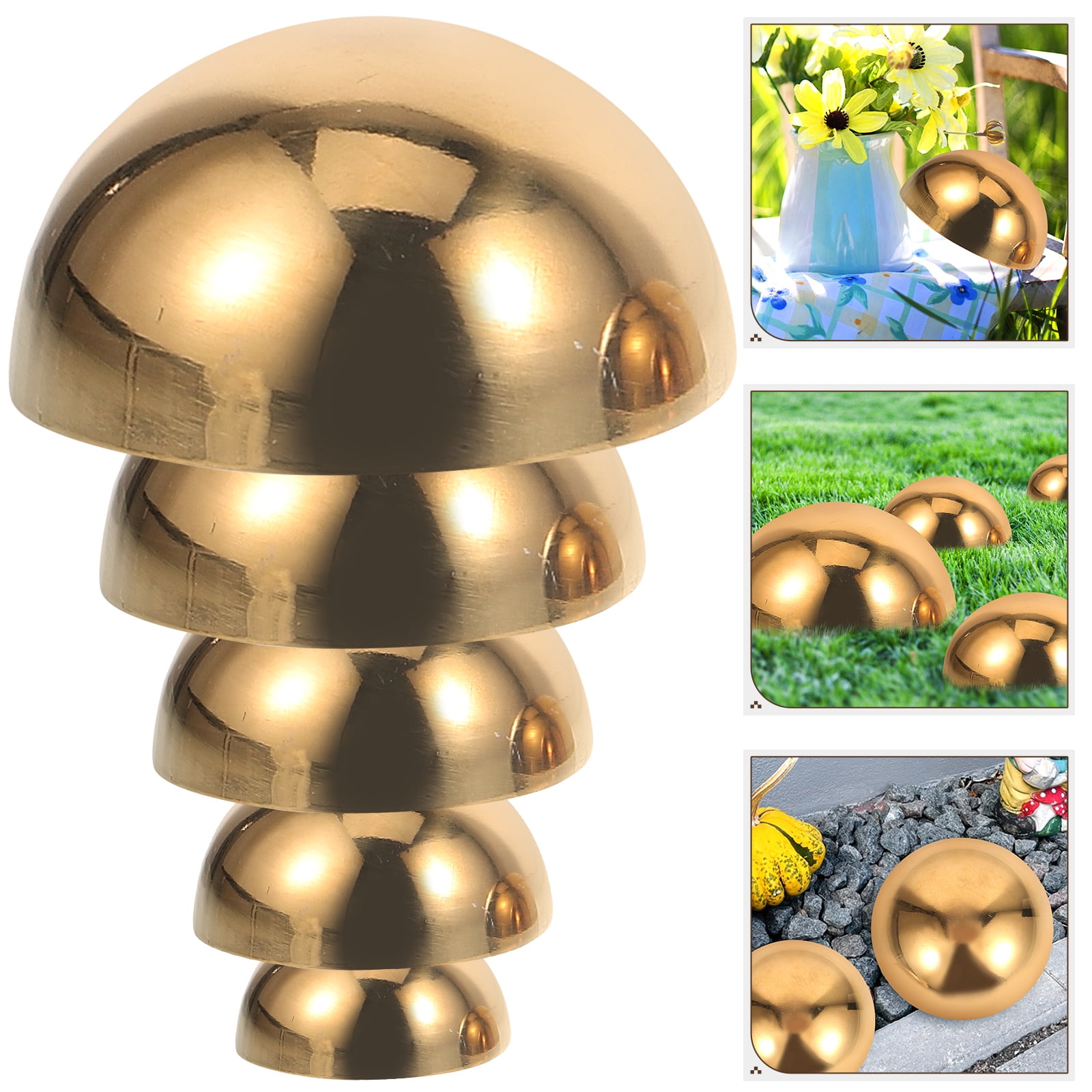 5pcs Gazing Balls Garden Hemisphere Garden Gazing Hemisphere Ball ...