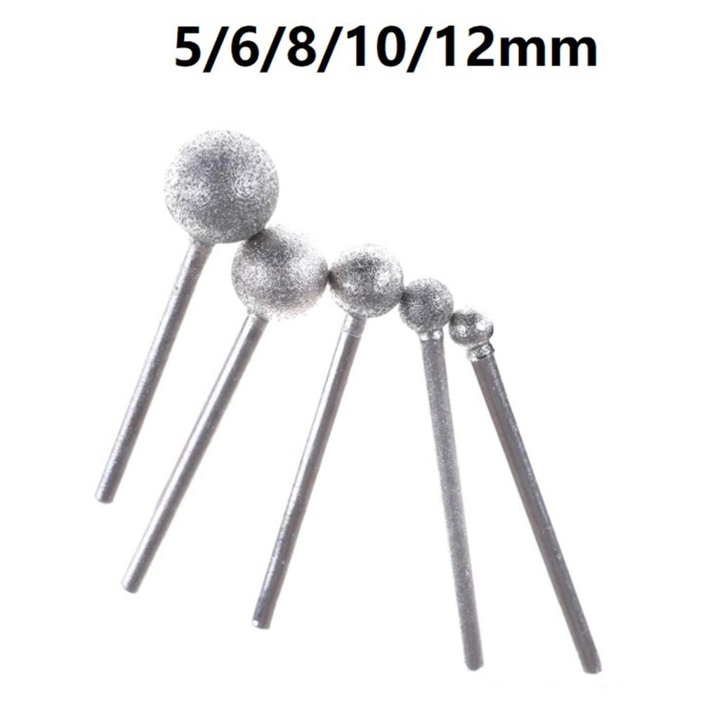 5Pcs Granite Diamond Burs Rotary Tools Round Grinding Wheel for Jade ...