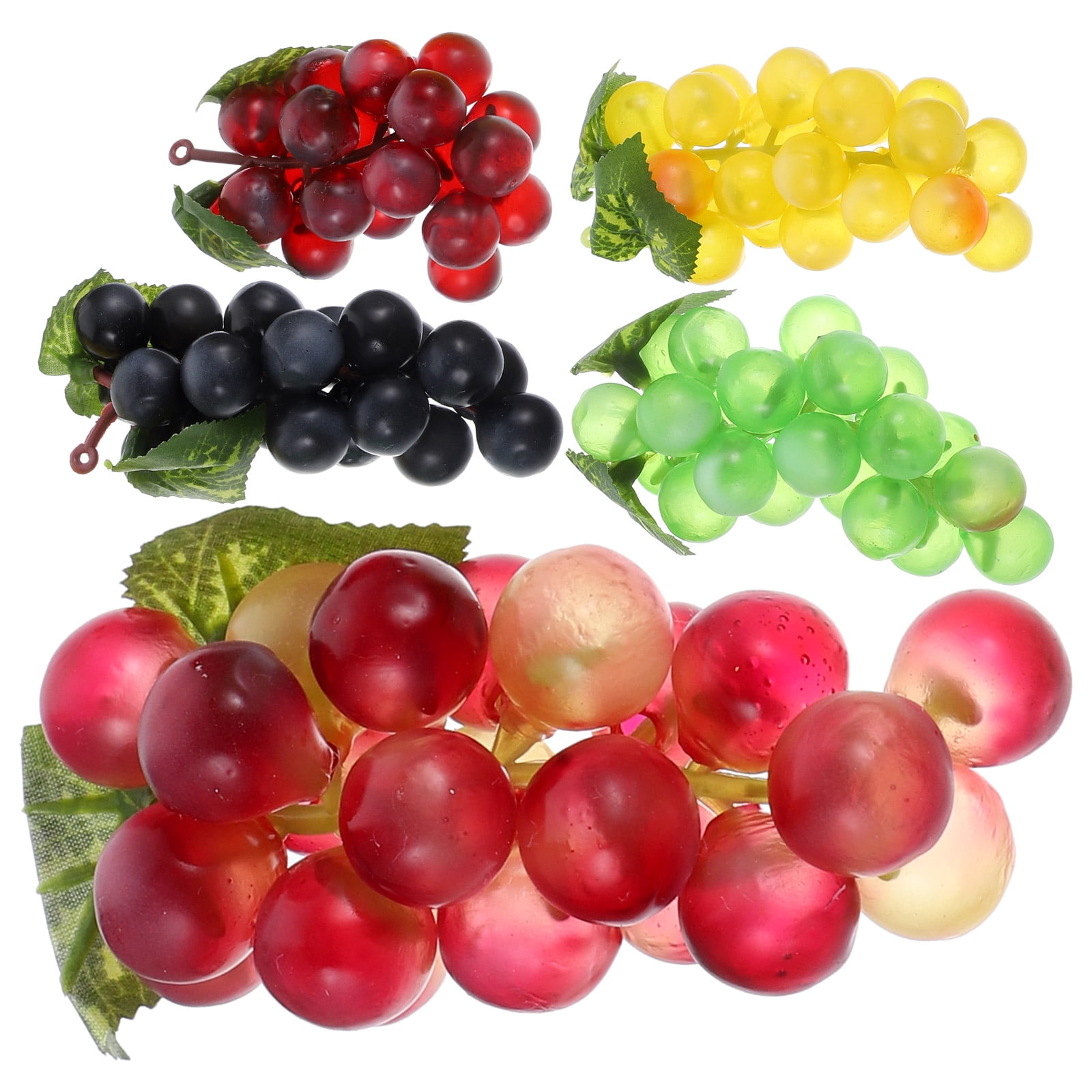 5pcs Grape Clusters Artificial Grape Clusters Faux Grape Cluster ...