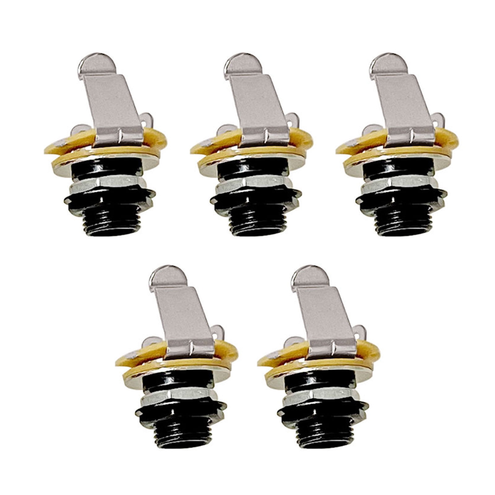 5pcs Guitar Jacks Replacement Parts Corrosions Resistant 6.35mm Output ...