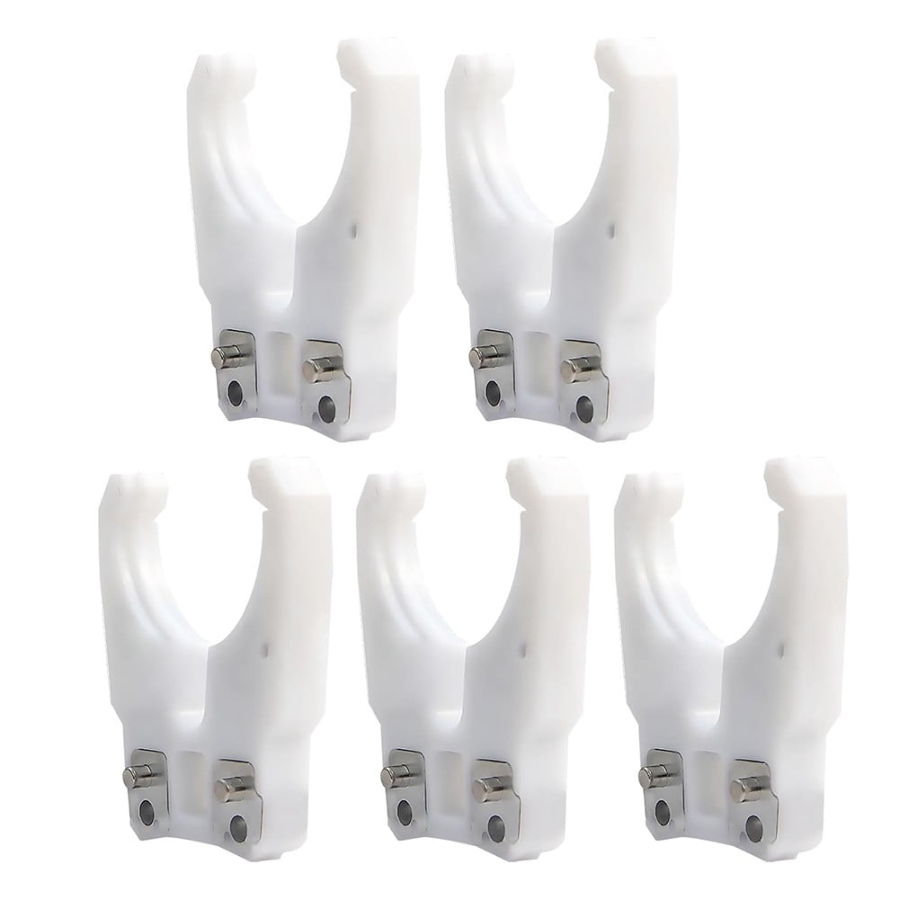 5pcs HSK63F ABS White Woodworking Tool Holder Clamp for CNC Machining ...