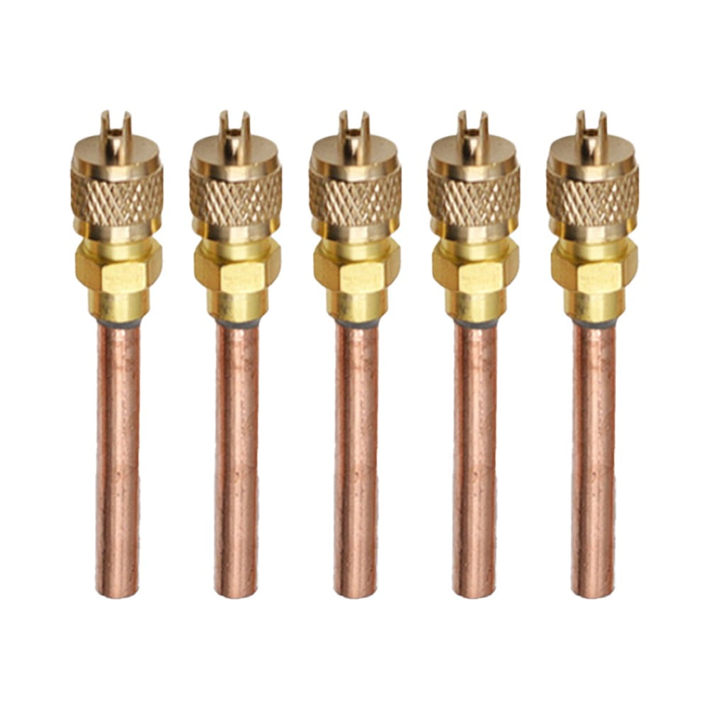 5Pcs Hvac Service/Access Valve Stem Core Refrigeration Check Fluoride ...