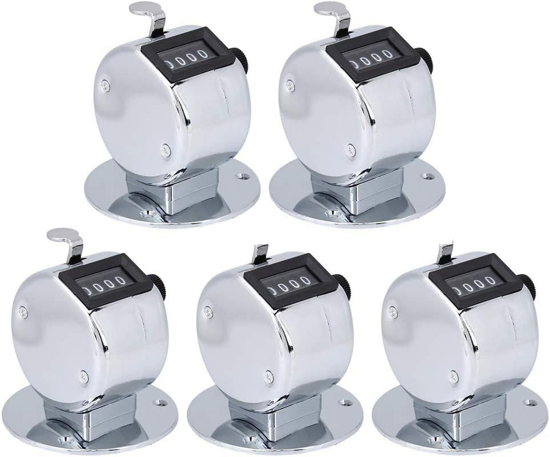 5pcs Hand Tally Counters, 4 Digit Mechanical Palm Counter Handheld ...