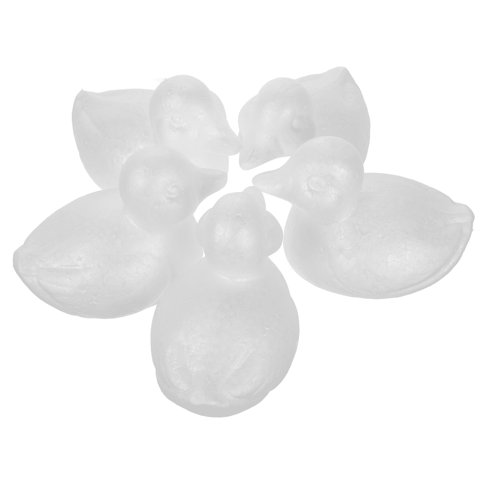 5pcs Handcrafted Diy Polystyrene Foam Duck Shapes White Foam Duck Kids ...