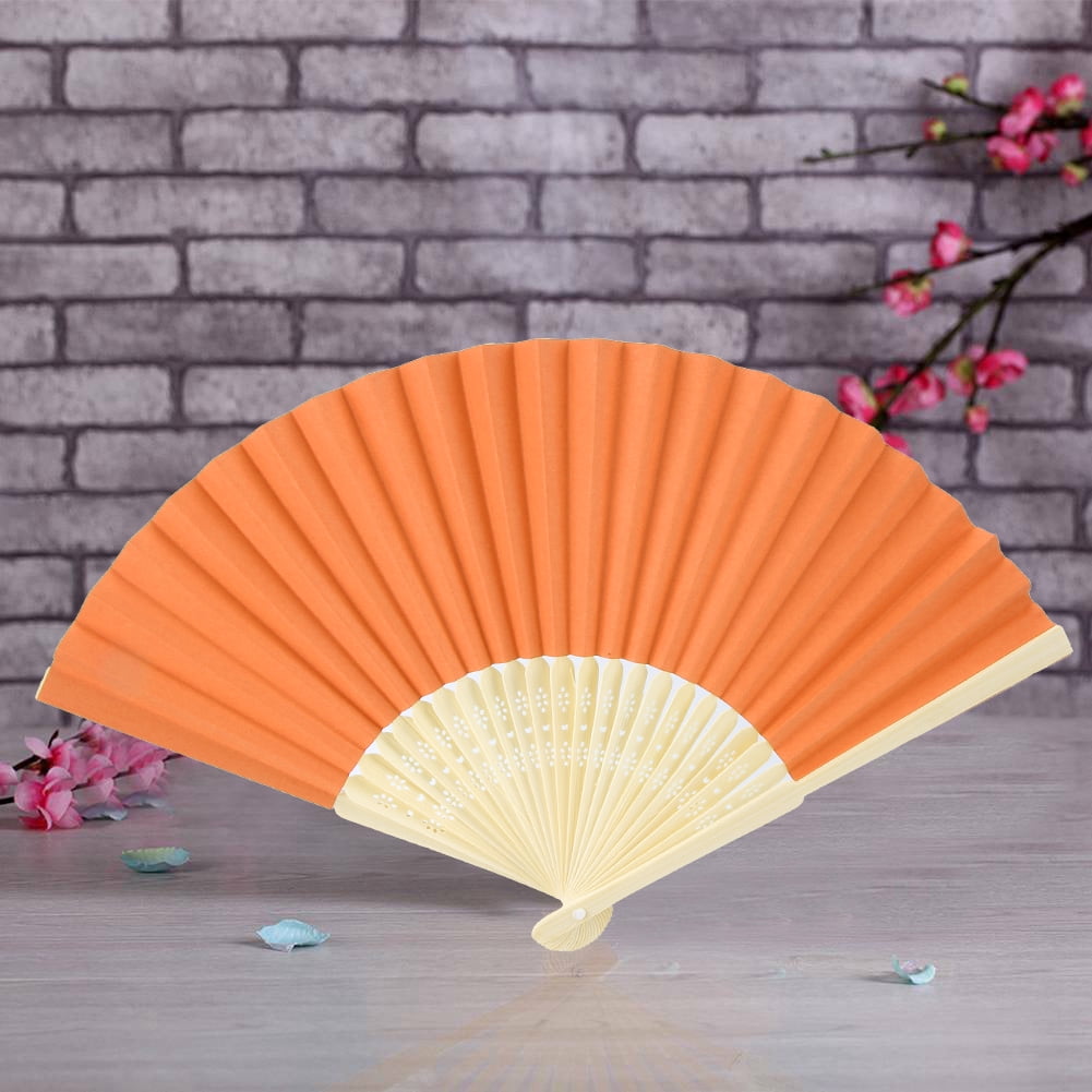 5pcs Handheld Folding Fan, Bamboo Hand Fan Summer Hot Day Foldable Fan ...