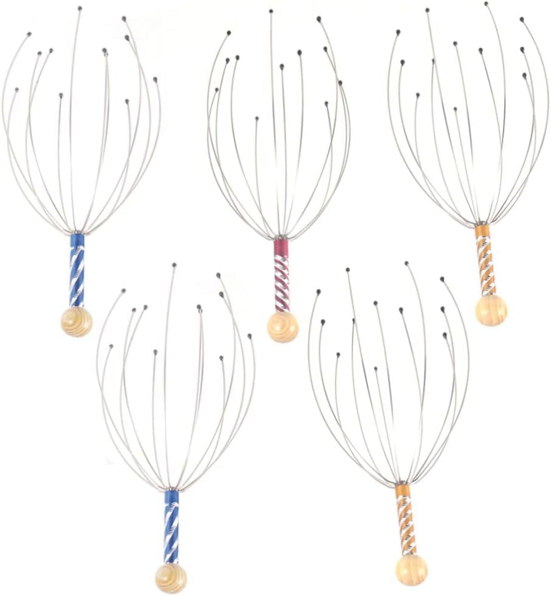 5pcs Handheld Scalp Scratcher Therapeutic Claw Head Scratcher Rubber ...
