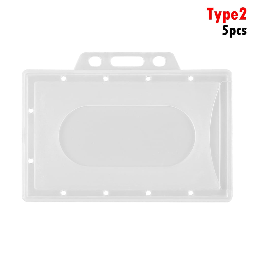 5pcs Hard Plastic Unisex Office School ID Business Case Multi-use Badge ...