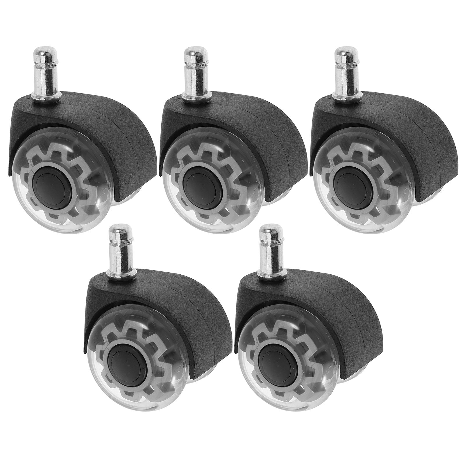 5pcs Heavy Duty Rubber Office Chair Casters Office Chair Chair Mat For ...