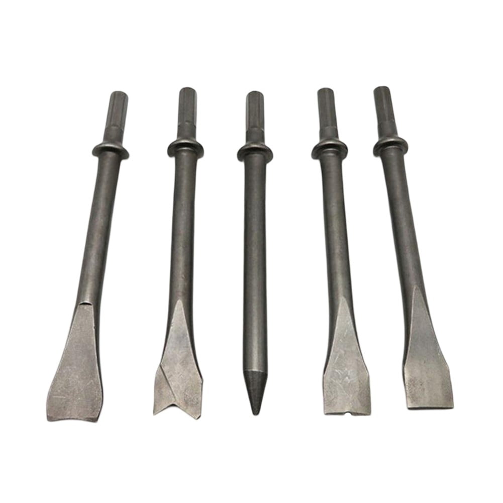 5pcs Heavy Duty Steel Hexagonal Shank Air Hammer Chisel Set for ...
