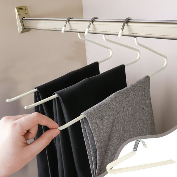 5pcs Heavy Duty Z Shaped Pants Hanger for Closet Storage Organizer ...