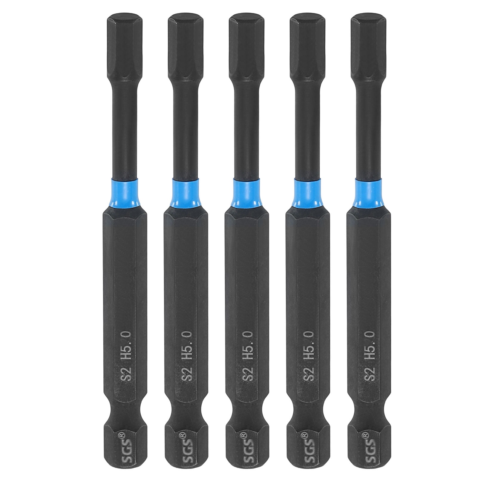 5pcs Hex Head Wrench Drill Bit 5mm(H5) 1/4" Hex Shank 3"(75mm) Length ...