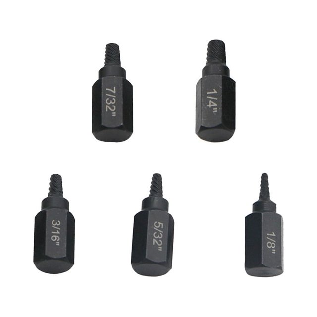 5pcs Hexagon Socket Nut Removal Tool Set For Stubborn Bolts And Screws