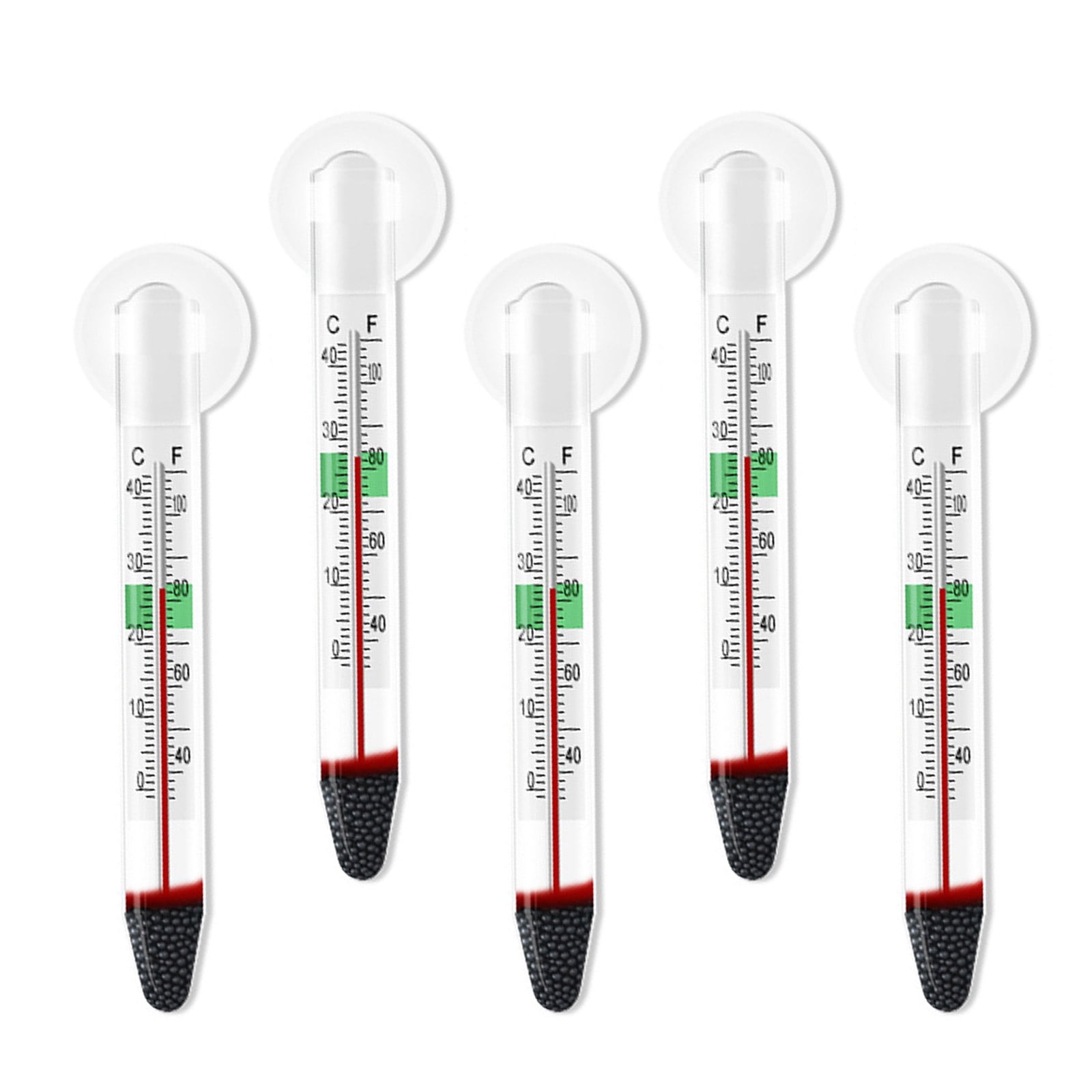 5pcs High-Precision Glass Aquarium Thermometers for Fish Tanks, Ponds ...