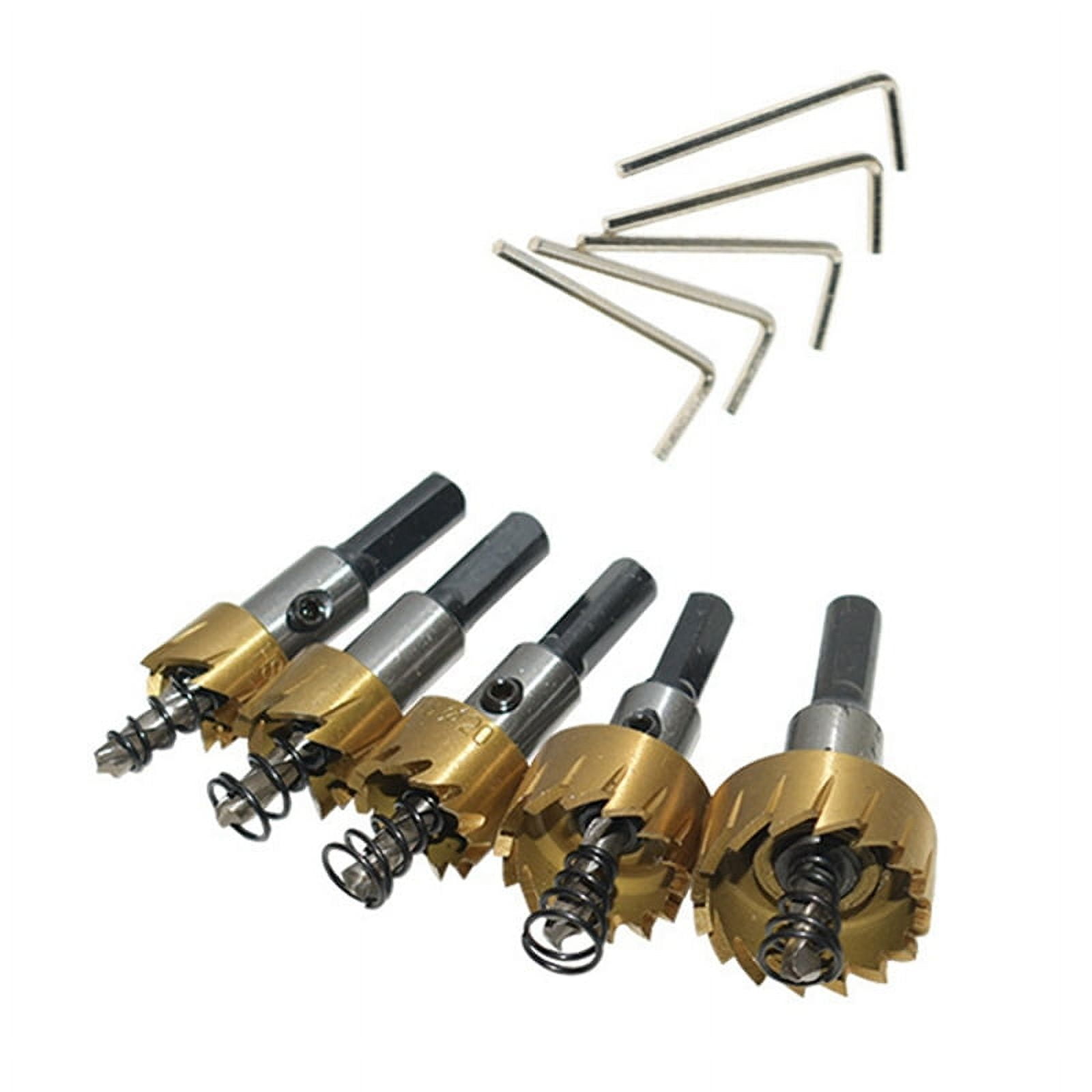5pcs High-Speed Steel Hole Opener Electric Drill Drilling Tool Set ...