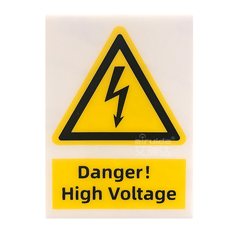 5pcs High Voltage Warning Stickers Adhesive Labels Electrical Shocks ...