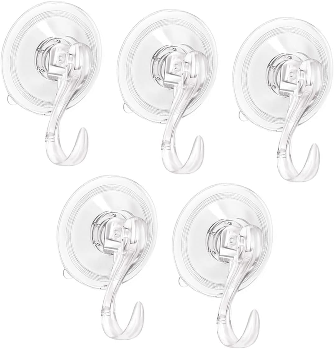 5pcs Hook up Hanging Organizer Supplies Vacuum Suction Hook Wall ...