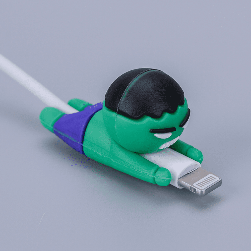 5pcs Hulk Themed Data Cable Protective Sleeve, PVC Charging Cable ...