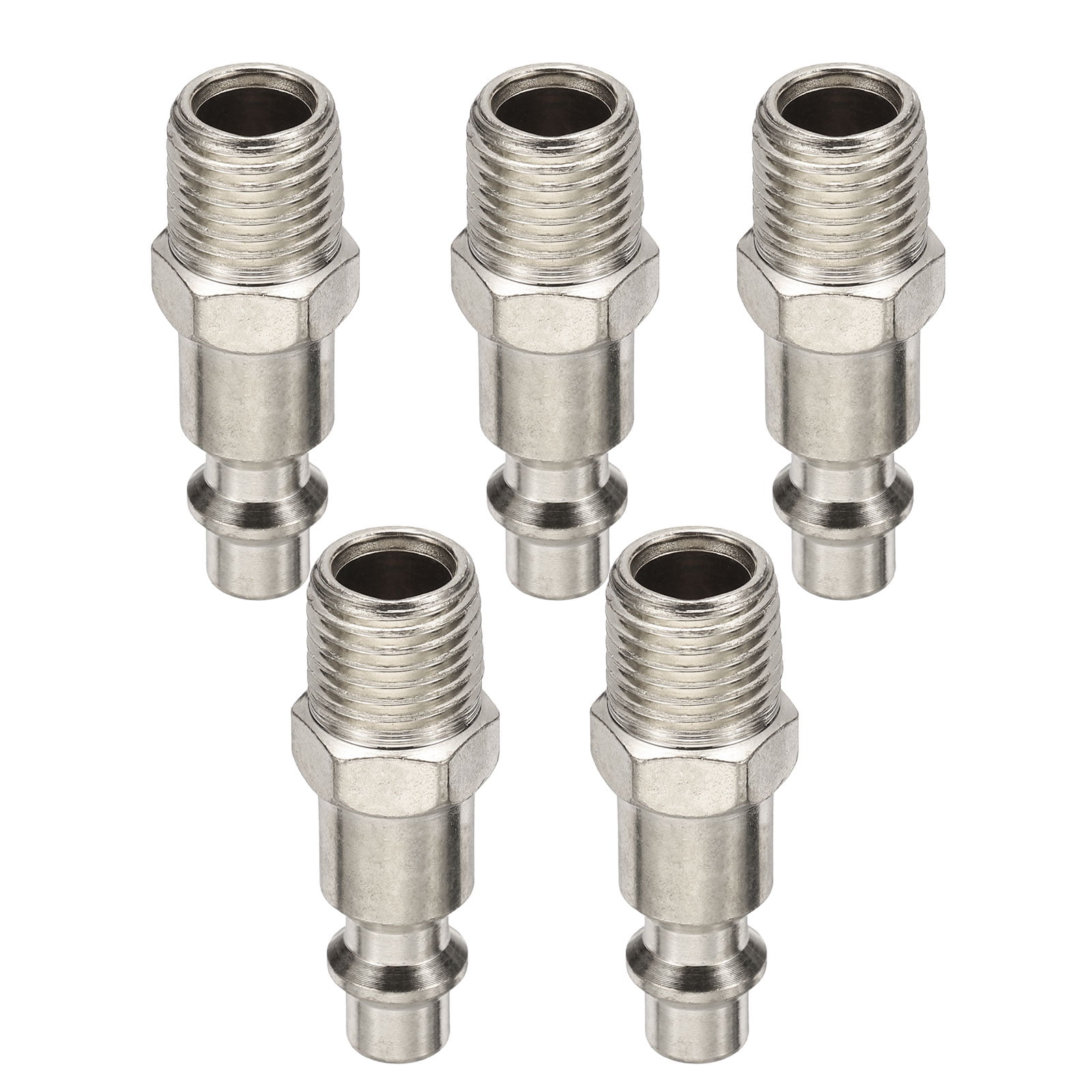 5pcs Industrial Air Plug 1/4" NPT Male M Style High Flow Quick Connect ...