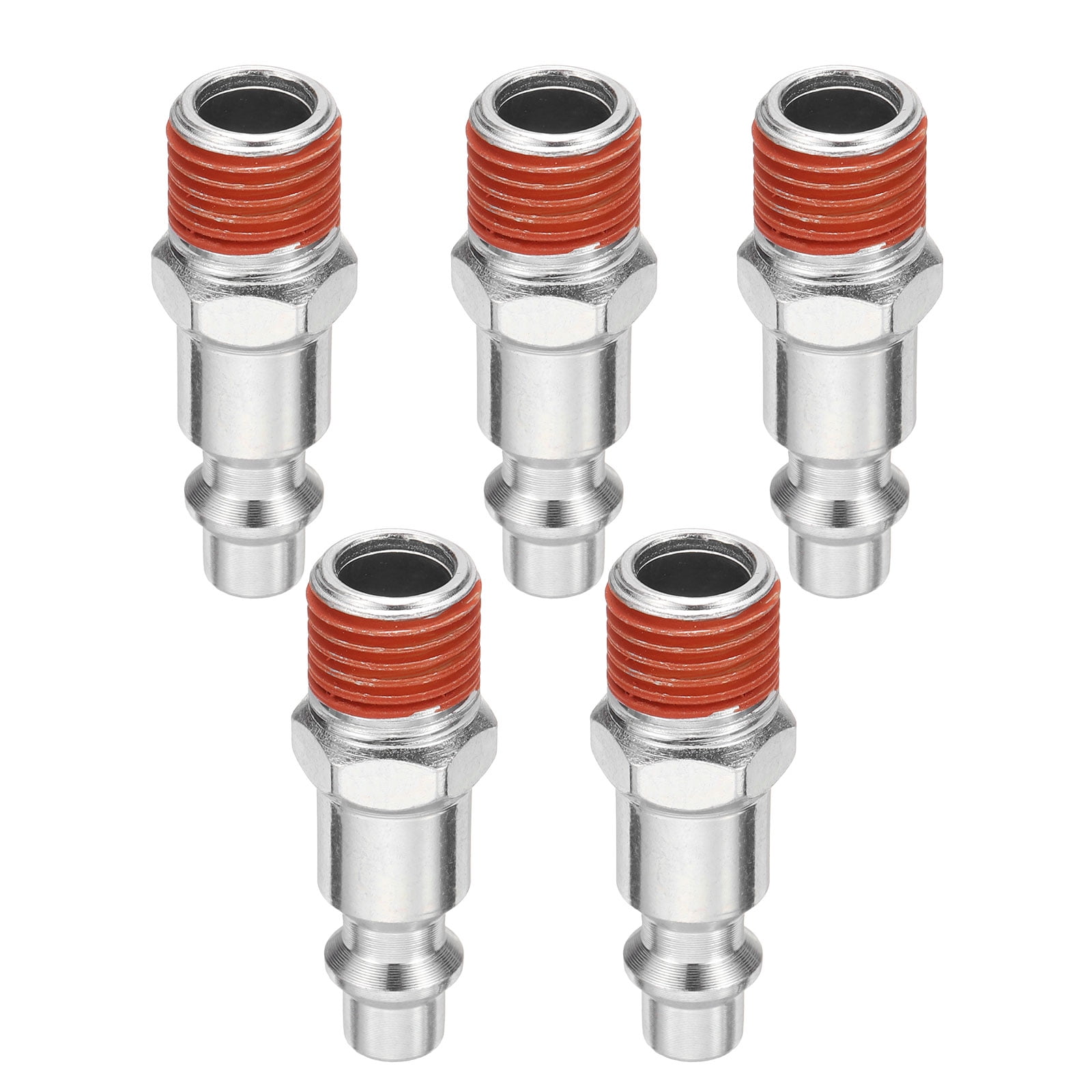 5pcs Industrial Air Plug 1/4" NPT Male M Style Pneumatic Plugs High ...