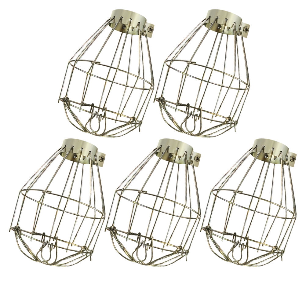 5pcs Industrial Metal Bulb Guard Vintage Style Lamp Covers Lamp Guard ...