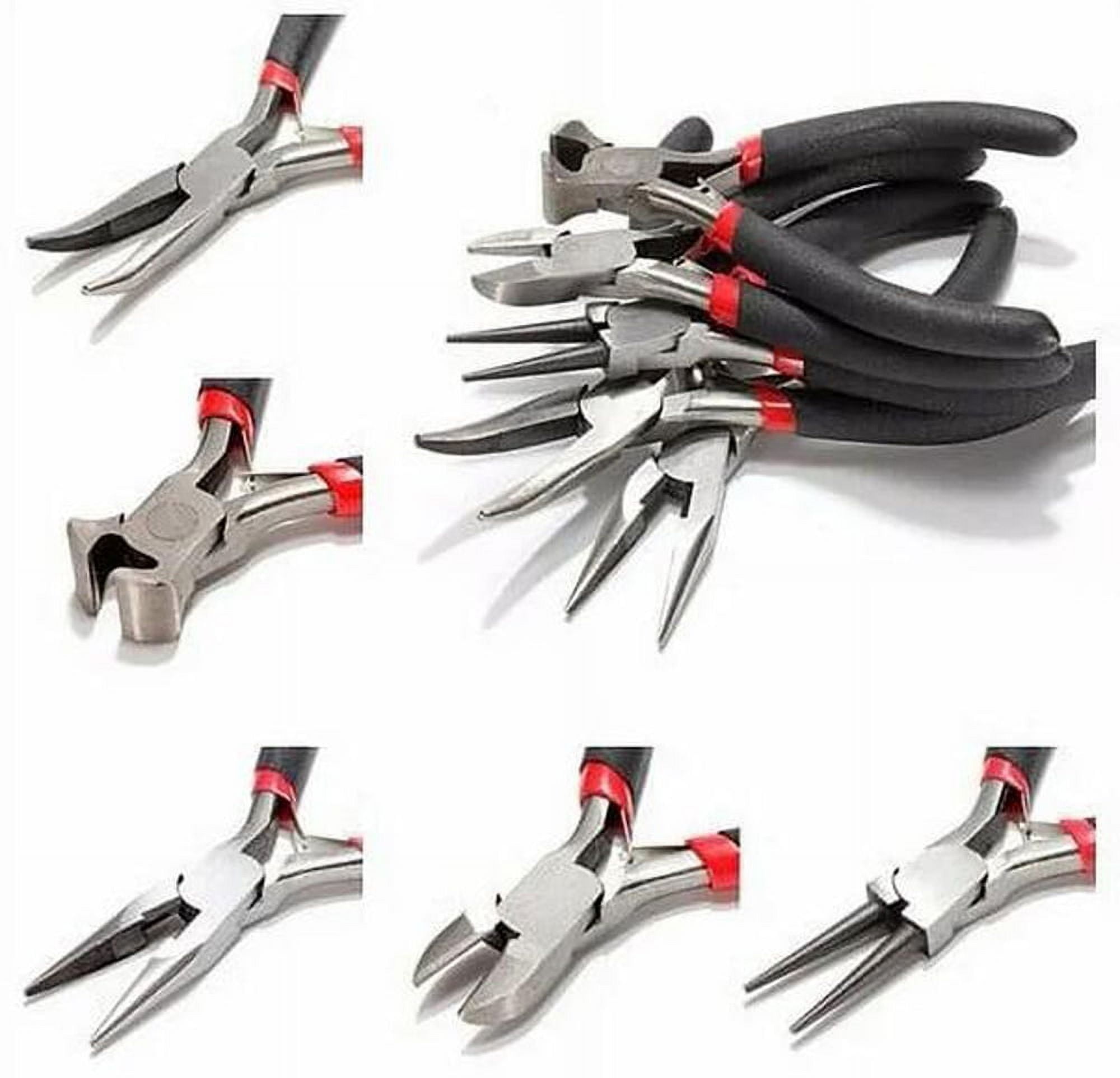 5pcs Jewelers Pliers Set Jewelry Making Beaded Wire Wrapping Tools ...