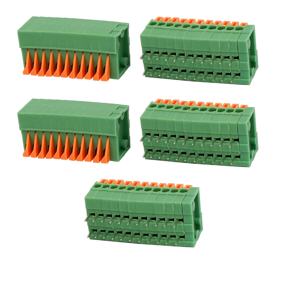 5Pcs KF141R 150V 2A 2.54mm Pitch 11P Spring Terminal Block for PCB ...