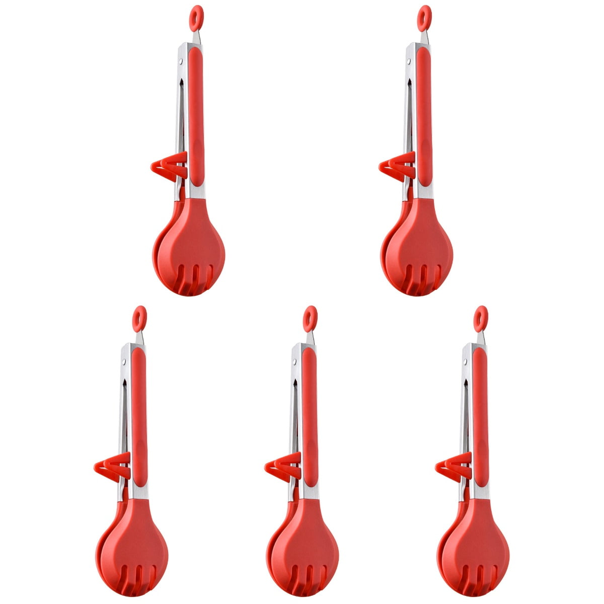 5pcs Kitchen Cooking Tong Pasta Tong Food Clip Barbecue Tong Serving ...